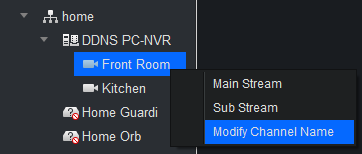 Change Channel Name – ICRealtime