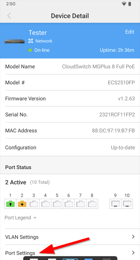 How to enable/disable ports on an Engenius port switch – ICRealtime