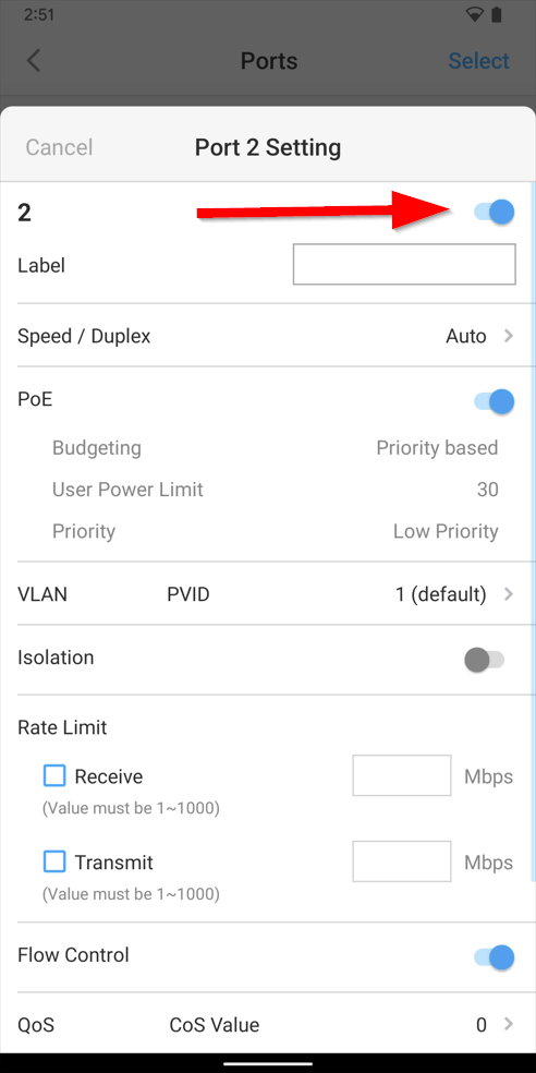 How to enable/disable ports on an Engenius port switch – ICRealtime