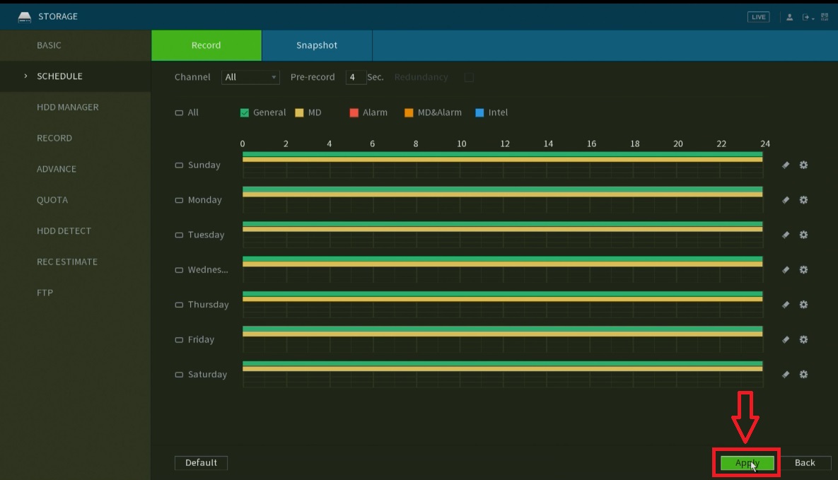 Recording Schedule: Legacy Recorders 4.0 (Local Monitor) – ICRealtime