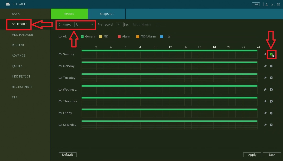 Recording Schedule: Legacy Recorders 4.0 (Local Monitor) – ICRealtime