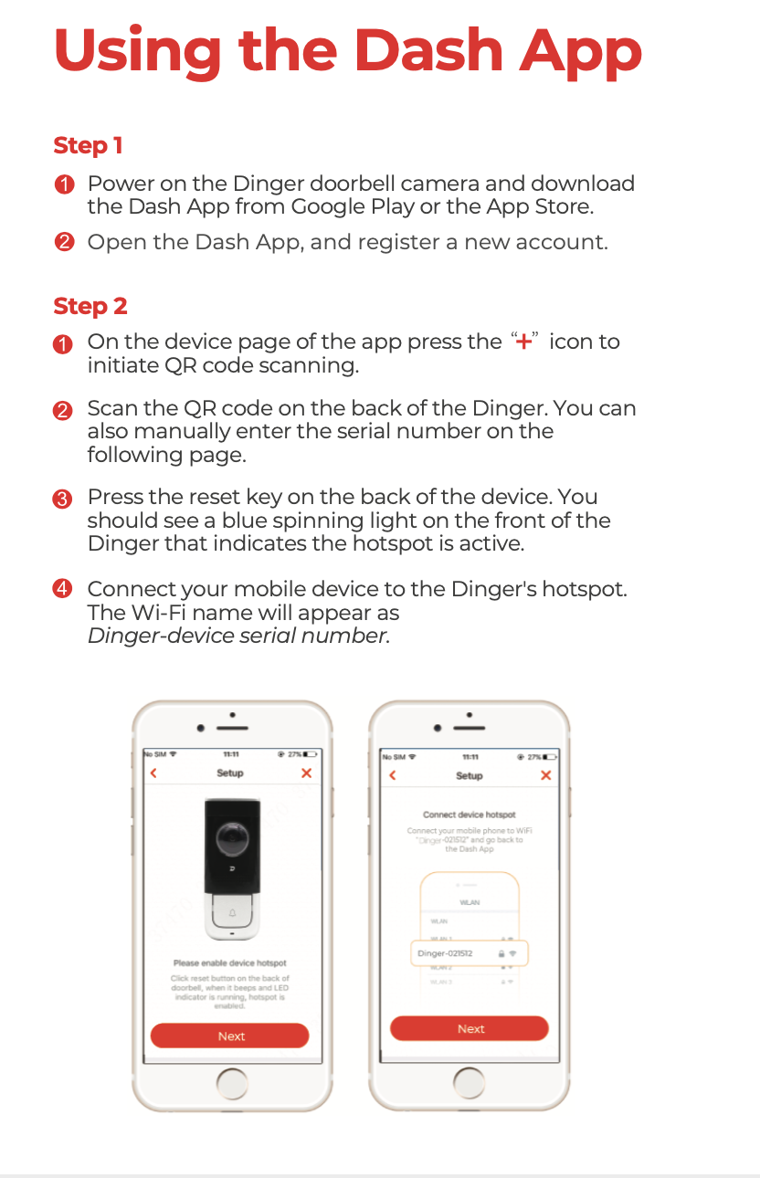 Dinger Manual and Quick Start Guide – ICRealtime