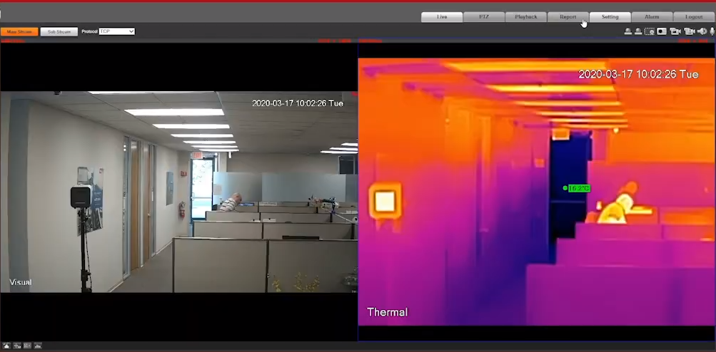Thermal Temperature Monitoring Setup – ICRealtime