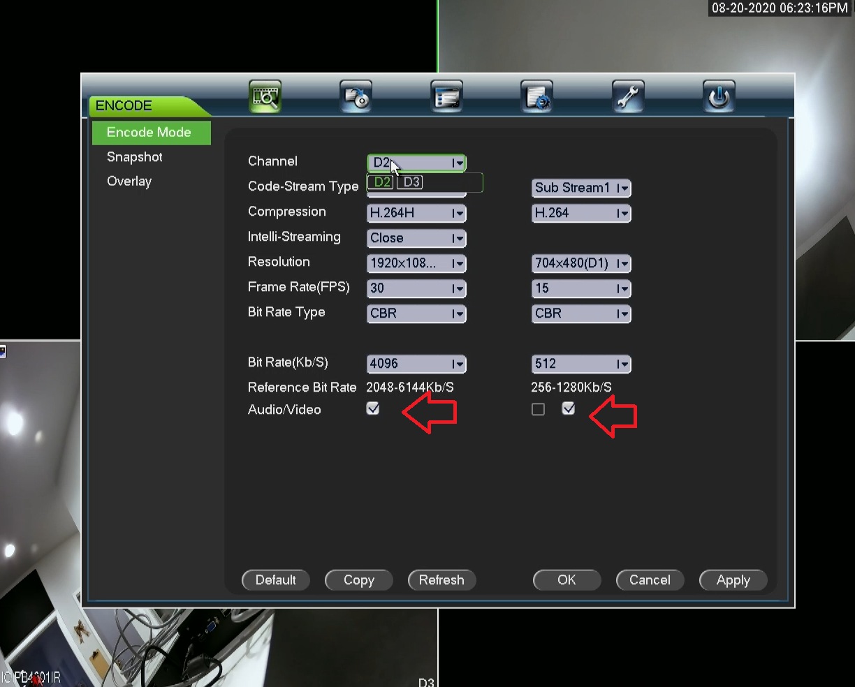 Audio Setup (NVR/ AVR and cameras) – ICRealtime