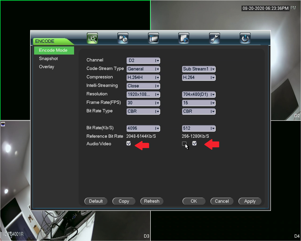 Audio Setup (NVR/ AVR and cameras) – ICRealtime