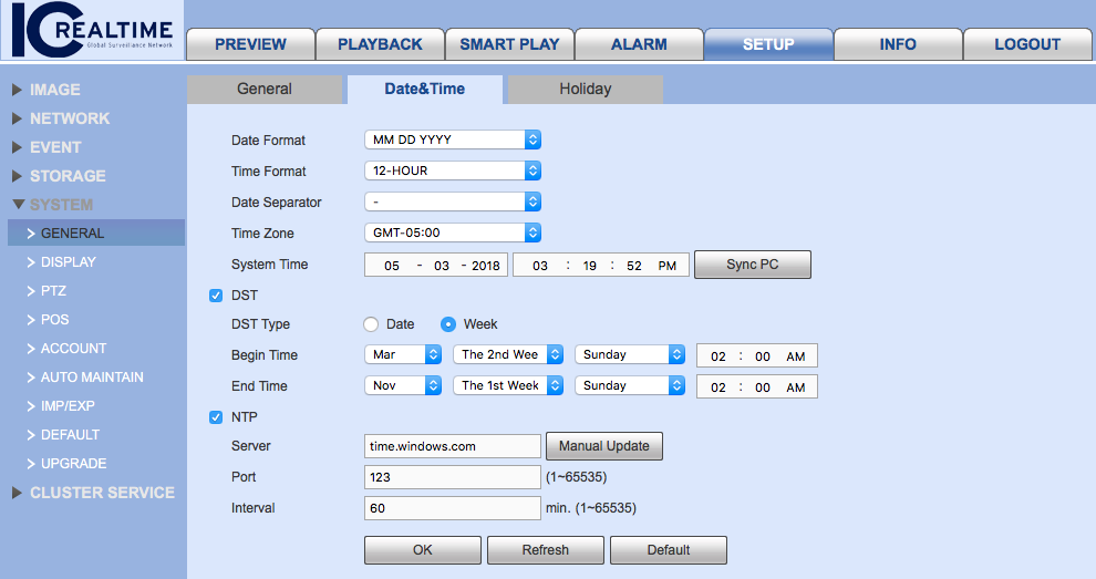Time Sync Settings (Setting Daylight Savings (DST) & GMT Offset ...