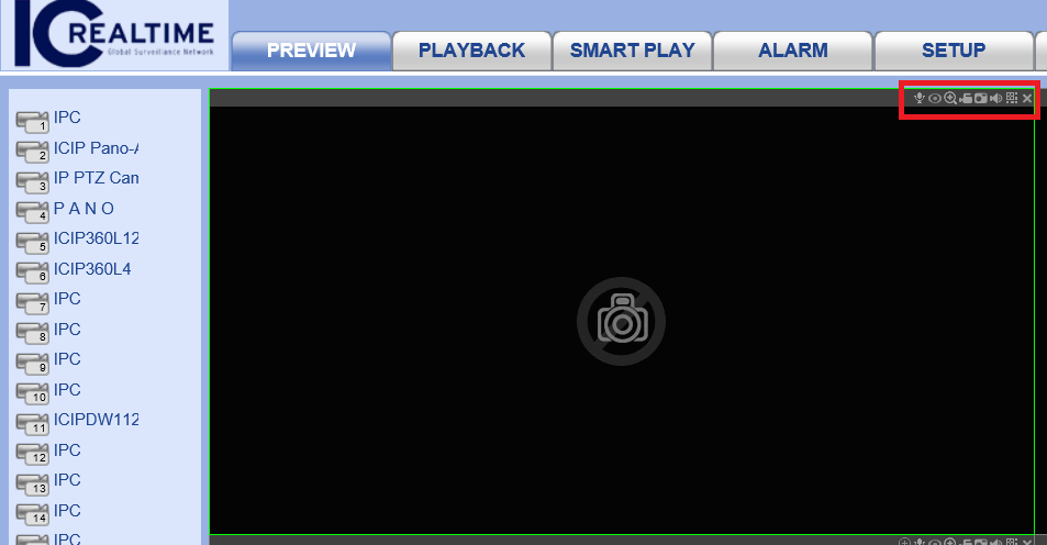 Legacy Web UI Live View – ICRealtime